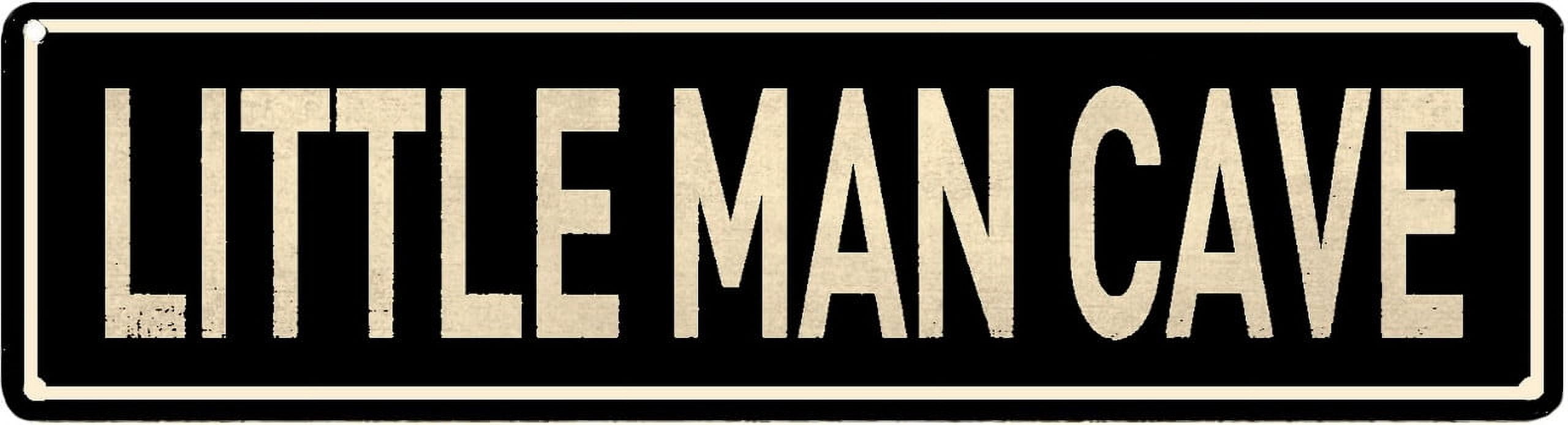 Little Man Cave Funny Street Sign , Toddler Boy Room Décor, 6" x 16 ...