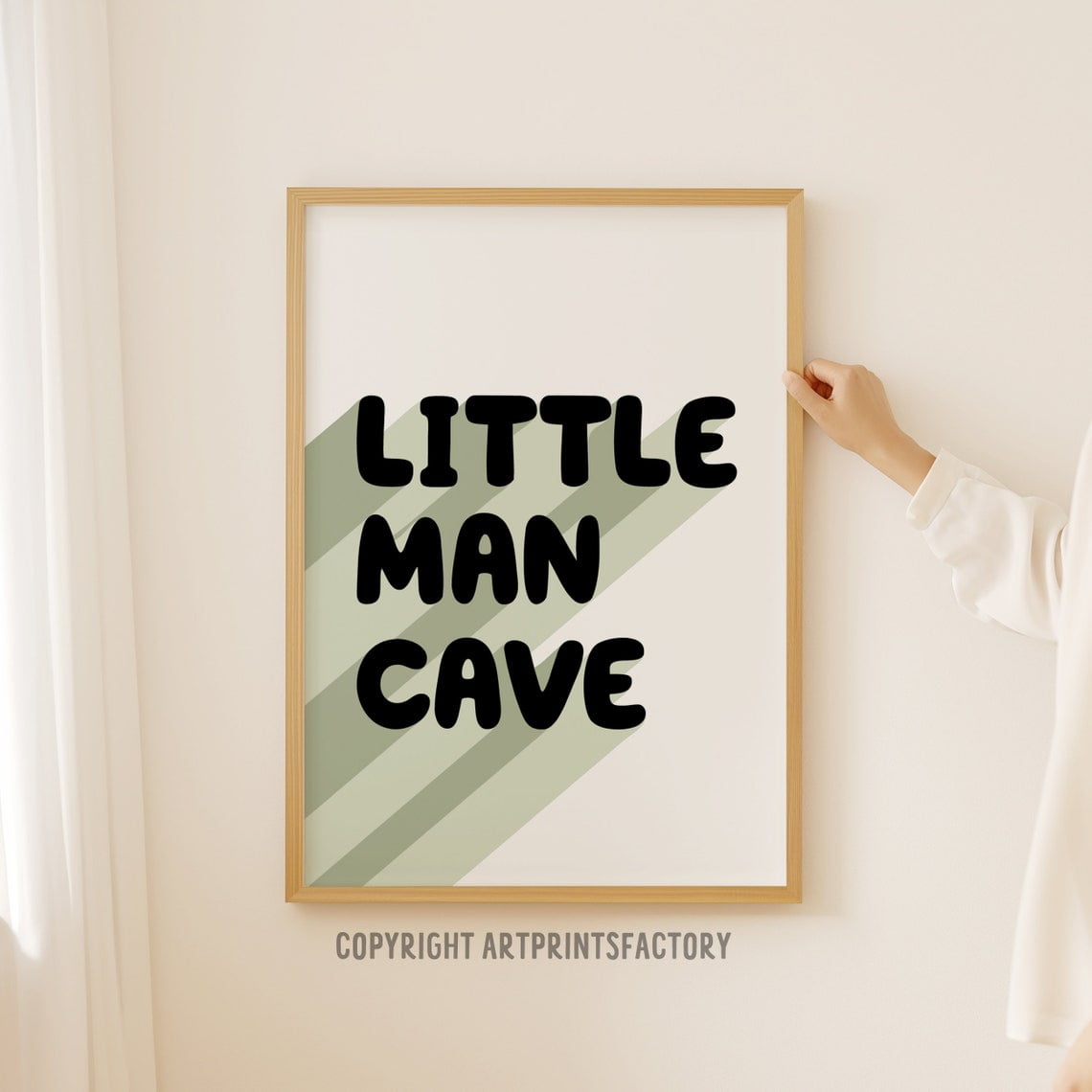 Little Man Cave Print, For Kids, Boys Playroom Print, Uplifting Decor ...