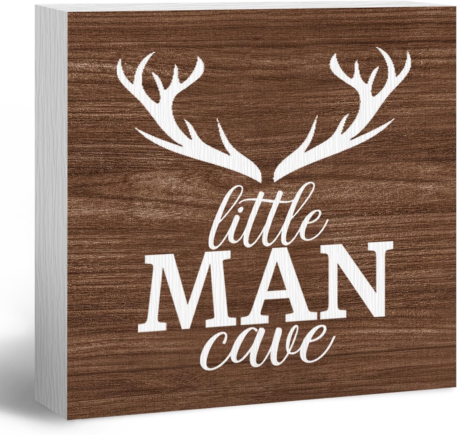Little Man Cave Sign for Boys, Boy Nursery Desk Decor, Vintage Rustic ...