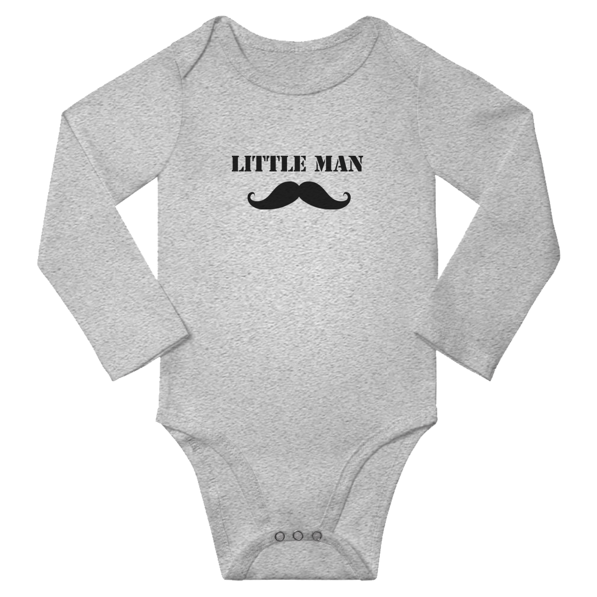 Little Man Cute Baby Long Sleeve Outfits Bodysuits Boy Girl (Gray, 6 ...