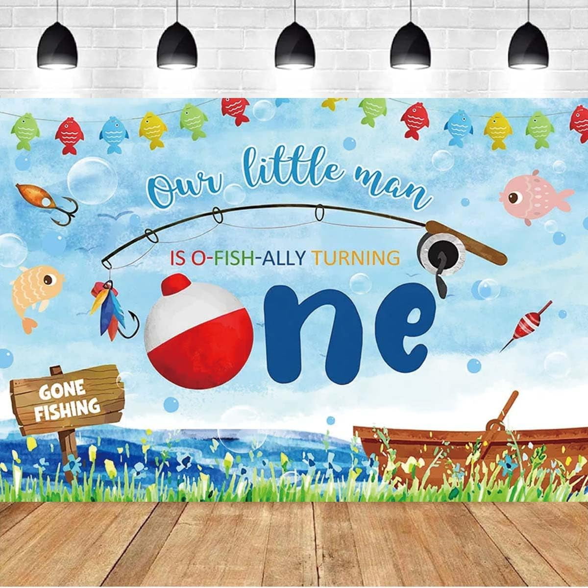 Our Little Man is O-Fish Ally Fish Birthday Photo Backgrounds Gone ...