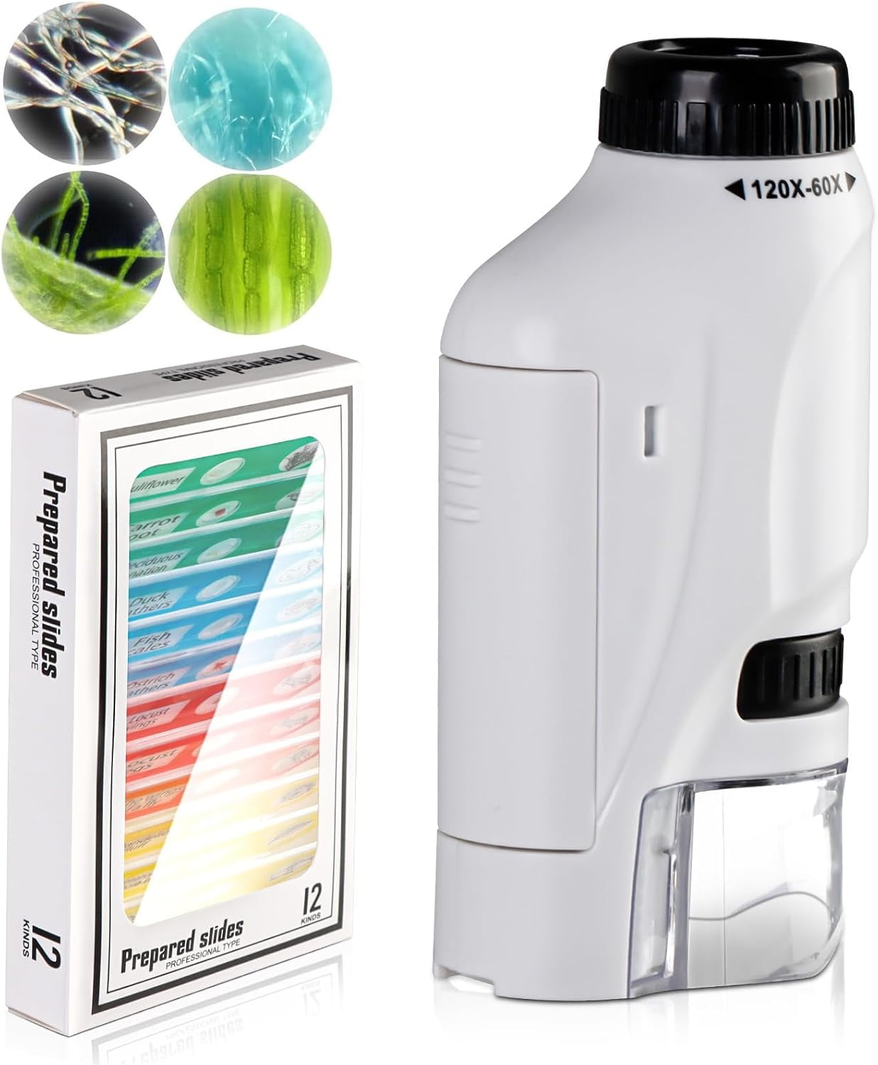 Little Marvin Microscope, 2025 New Mini Microscope for Kids, Handheld ...