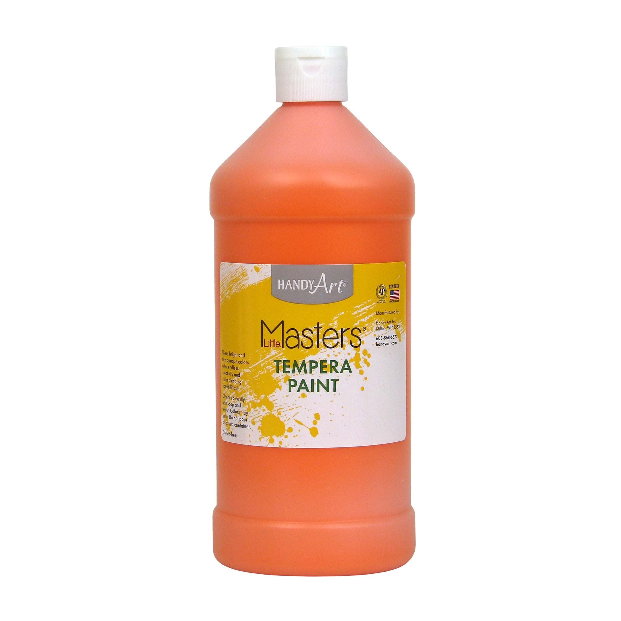 Little Masters™ Tempera Paint, Orange, 32 oz., Set of 6 bottles ...