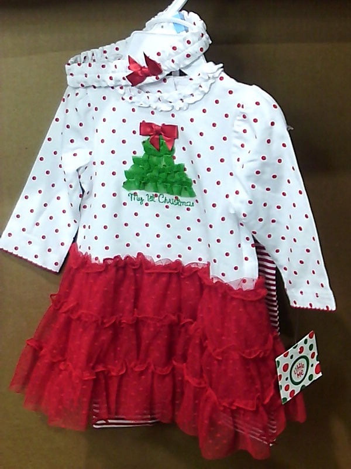 Little Me Red Baby Girls Pretty Tree Dress Legging Set, MultiColor ...