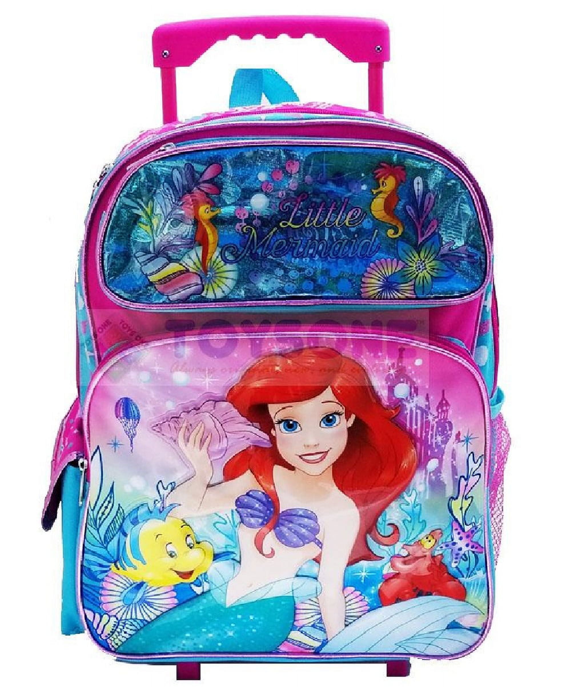 Little Mermaid 16" Roller Backpack- 17648 - Walmart.com