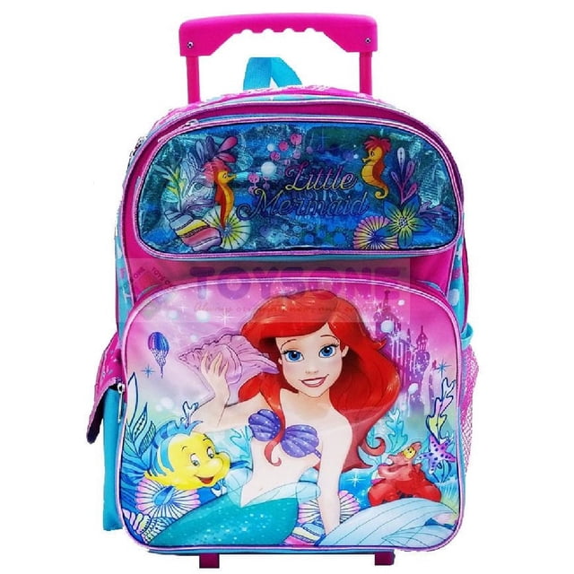 Little Mermaid 16" Roller Backpack- 17648 - Walmart.com