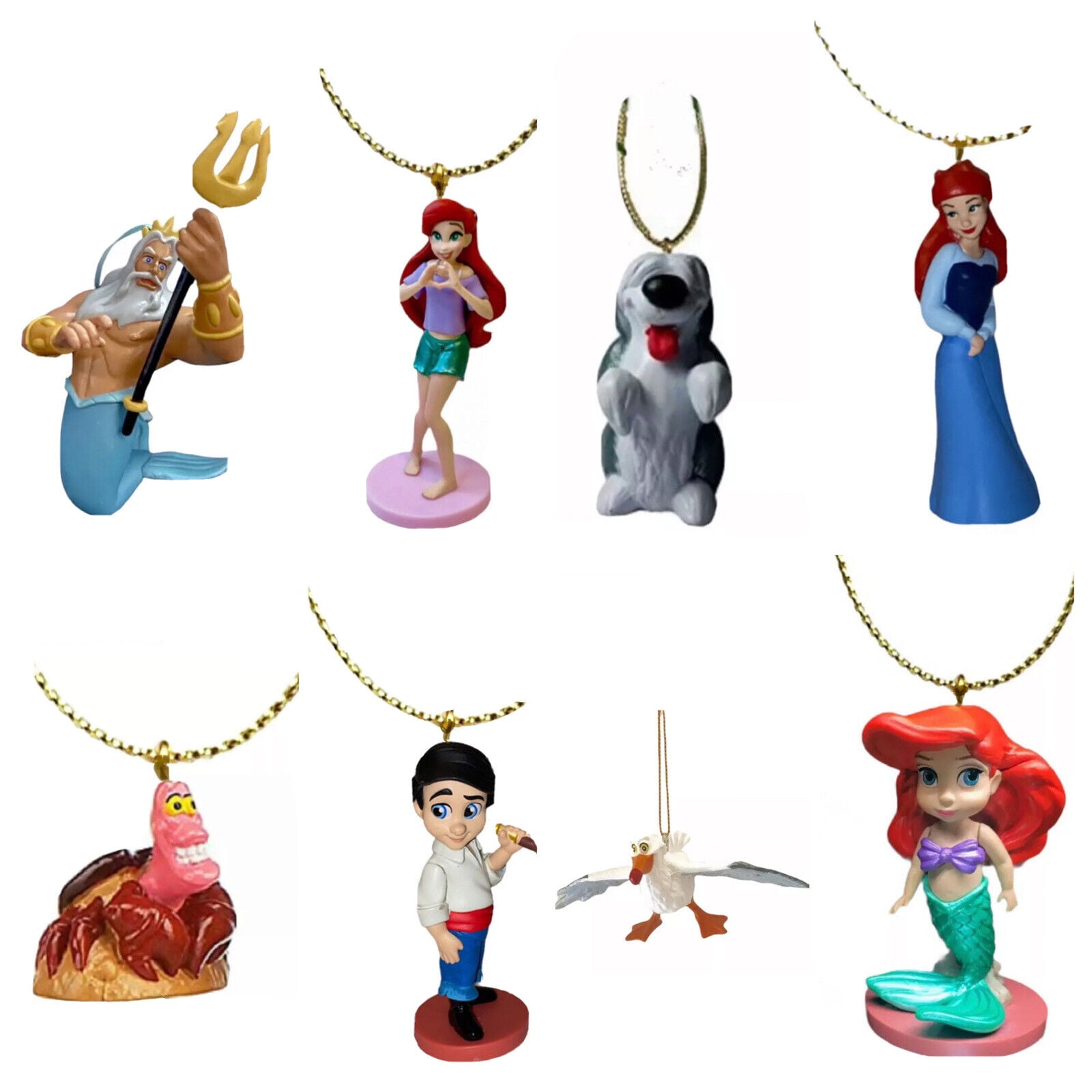 Little Mermaid Ariel Active Human Baby Eric Scuttle Flounder Triton 8 ...