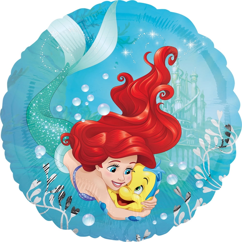 Little Mermaid Ariel Big Dream Foil Balloon 18" ( Each ) - Walmart.com