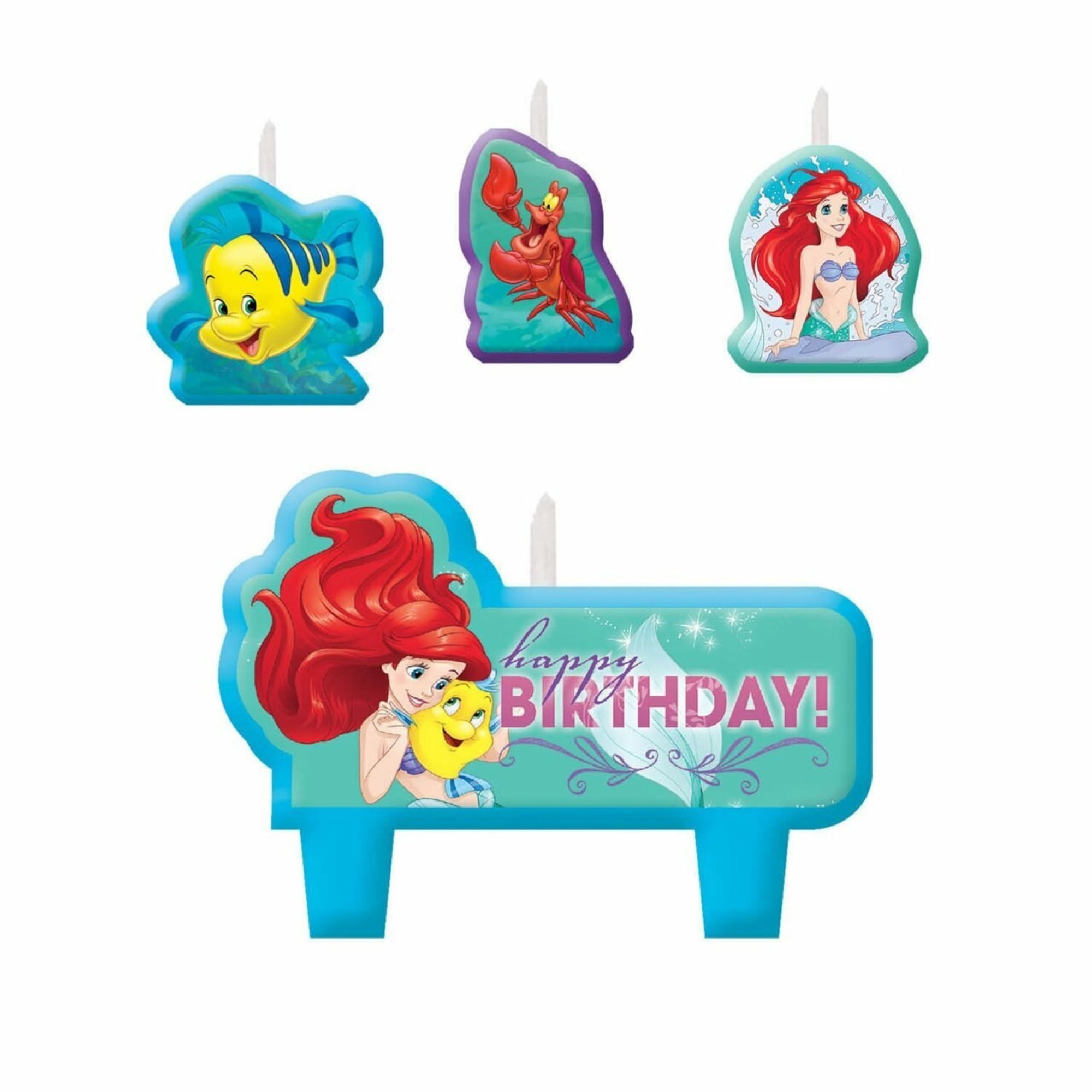 Ariel the Little Mermaid 'Dream Big' Mini Candle Set (4pc) - Walmart.com
