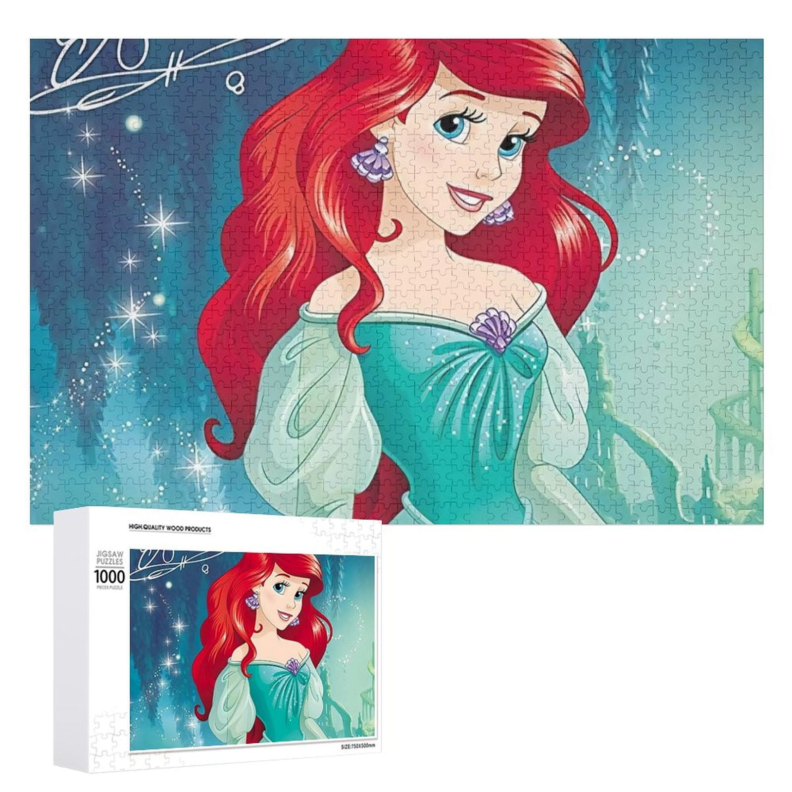 Little Mermaid Ariel Puzzles- 1000 Piece Jigsaw Puzzle for Adults ...