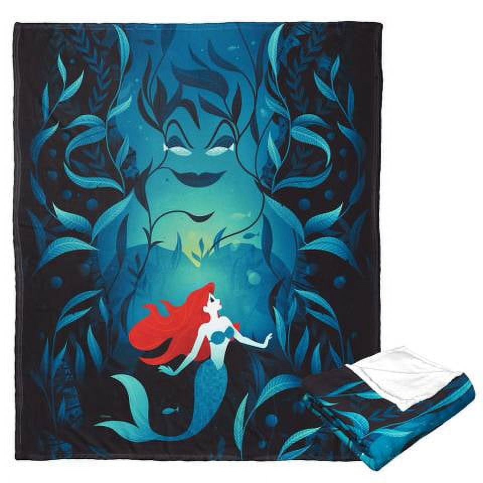 Little Mermaid Ariel and Ursula Disney Kids Silk Touch Throw Blanket ...