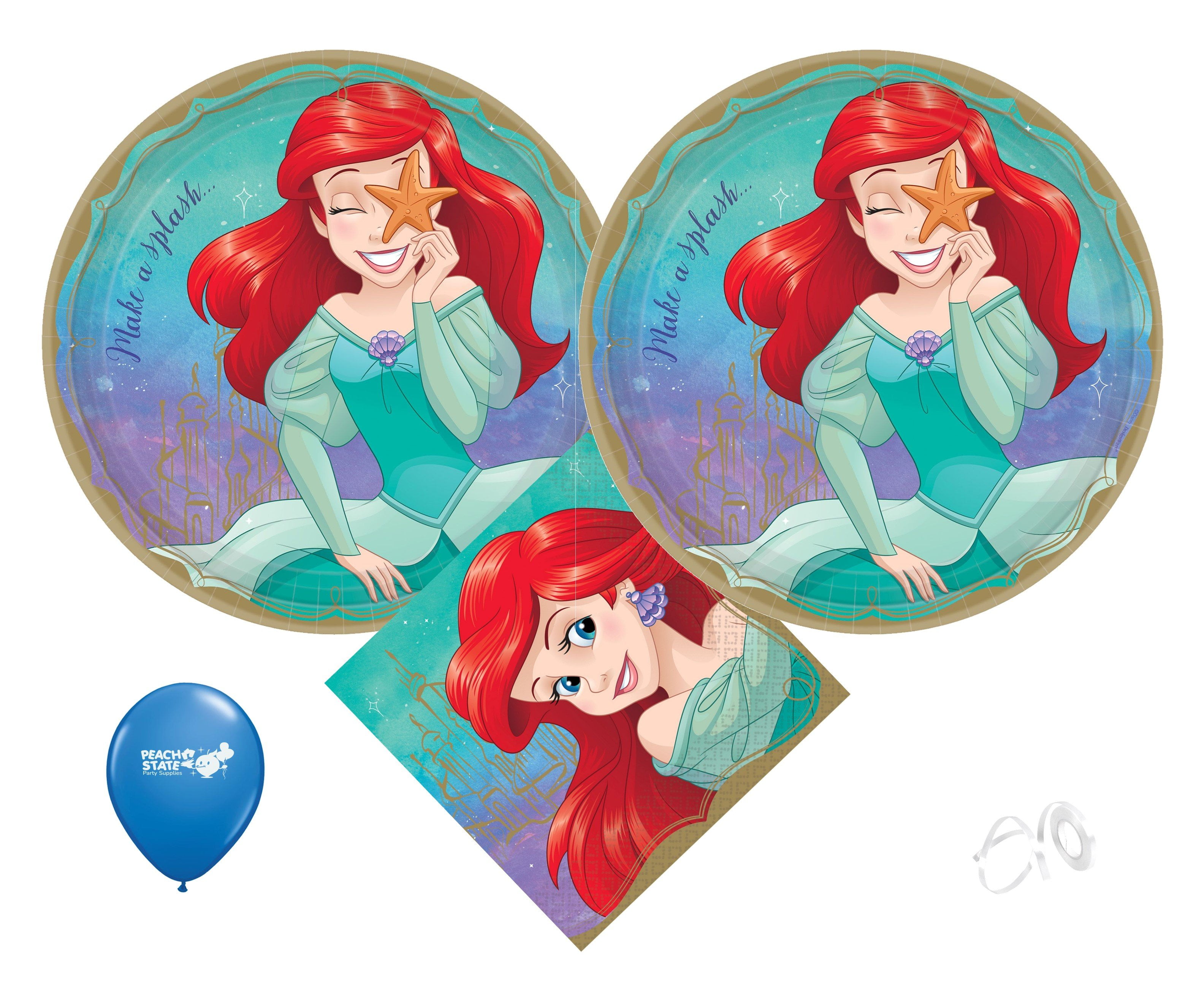 Little Mermaid Birthday Party Supplies and Princess Ariel Birthday ...