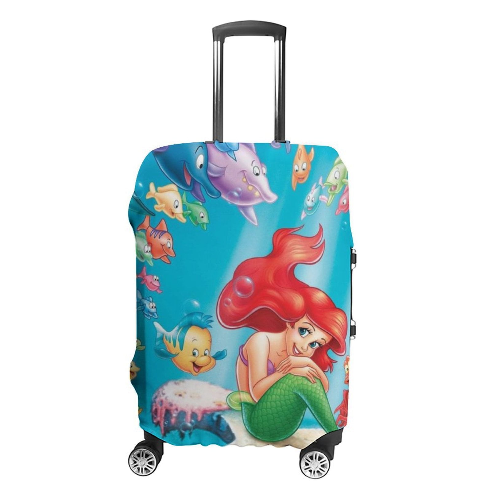 The Little Mermaid Cartoon Travel Luggage Cover Suitcase Protector Fits ...