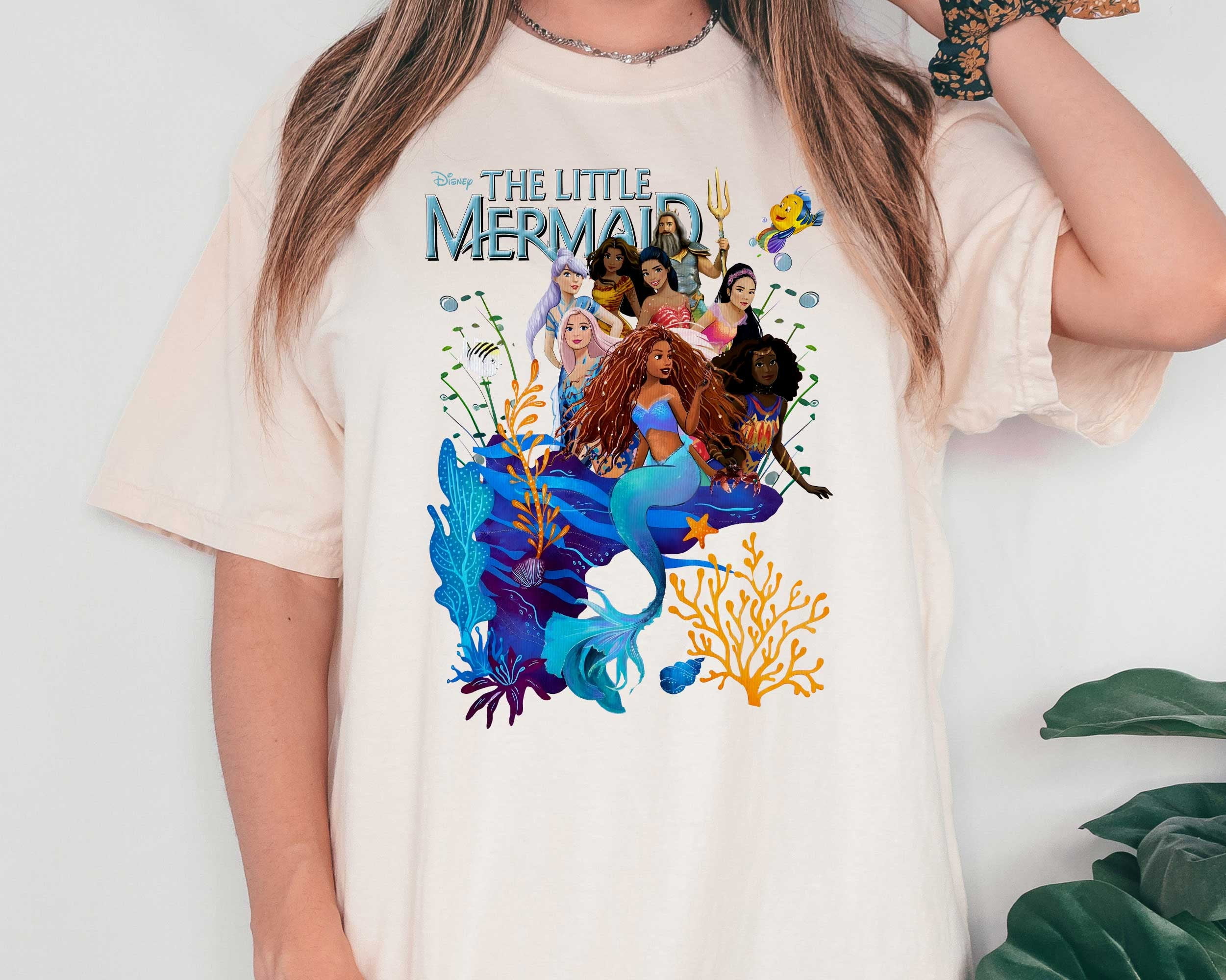 Little Mermaid Characters Shirt, , Little Mermaid, Mermaid Shirt ...