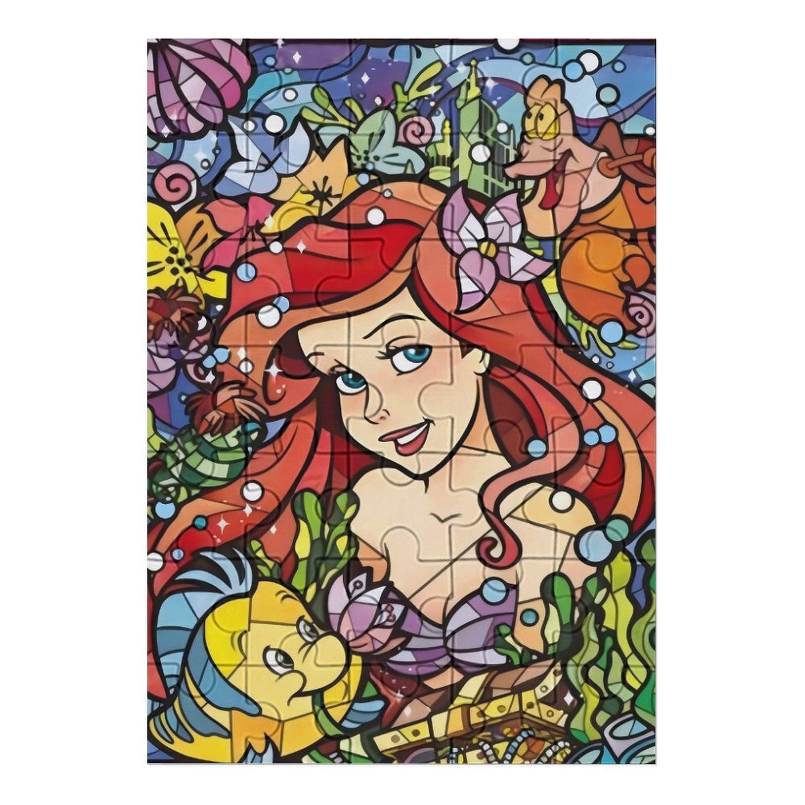 Little Mermaid Christmas Jigsaw Puzzles Interlocking puzzles for kids ...