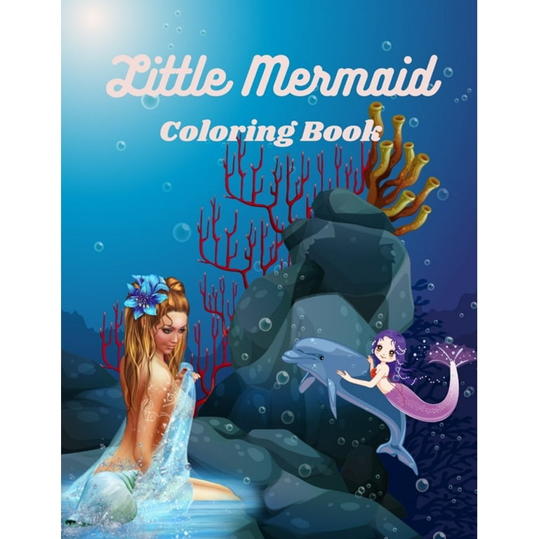 the little mermaid coloring book pages