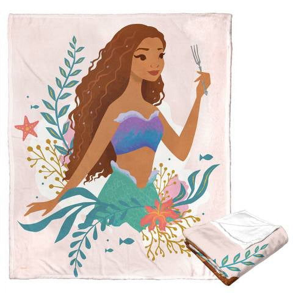 Little Mermaid Dinglehopper Discovery Disney Kids Silk Touch Throw ...