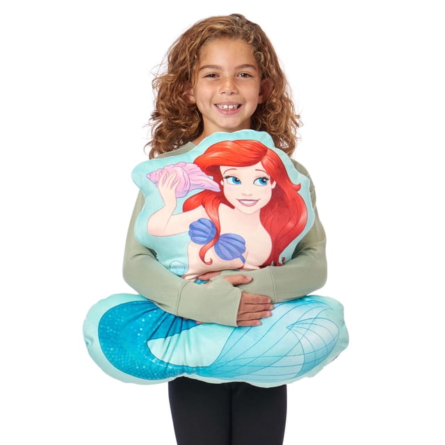 Little Mermaid Disney Pastel Ariel Kids Cloud Pal Pillow, 23 inches ...