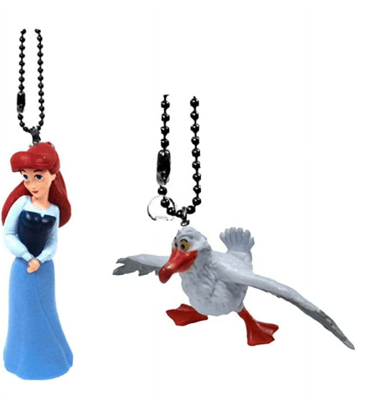Little Mermaid Human Ariel Princess & Scuttle 3" PVC Keychain Dangler ...