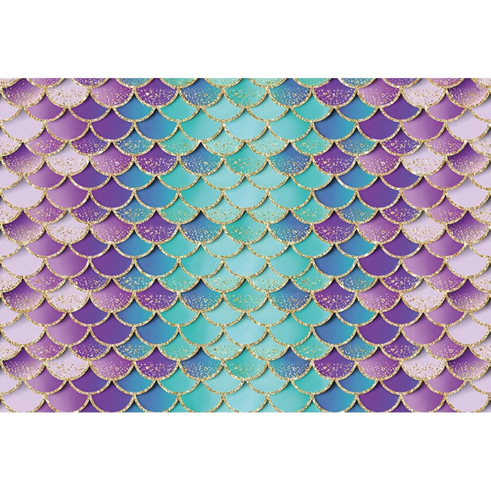 Little Mermaid Photography Backdrop Under The Sea Scale Shell Girls ...