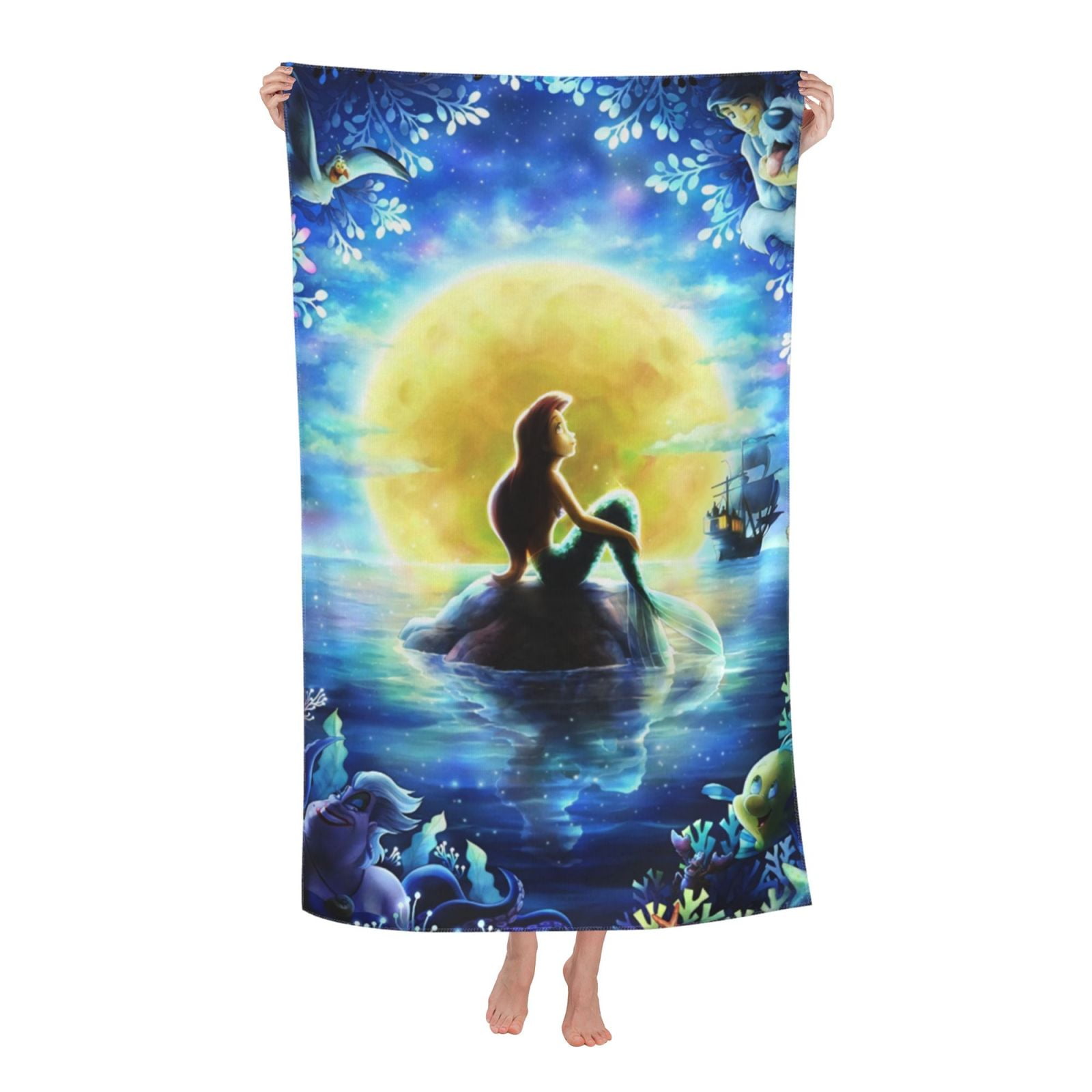 Little Mermaid Princess Ariel Bath Towels,Little Mermaid Princess Ariel ...