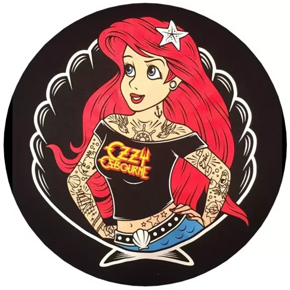 Little Mermaid Sticker Punk Ariel Phone Decal Water Bottle Stickers Car ...