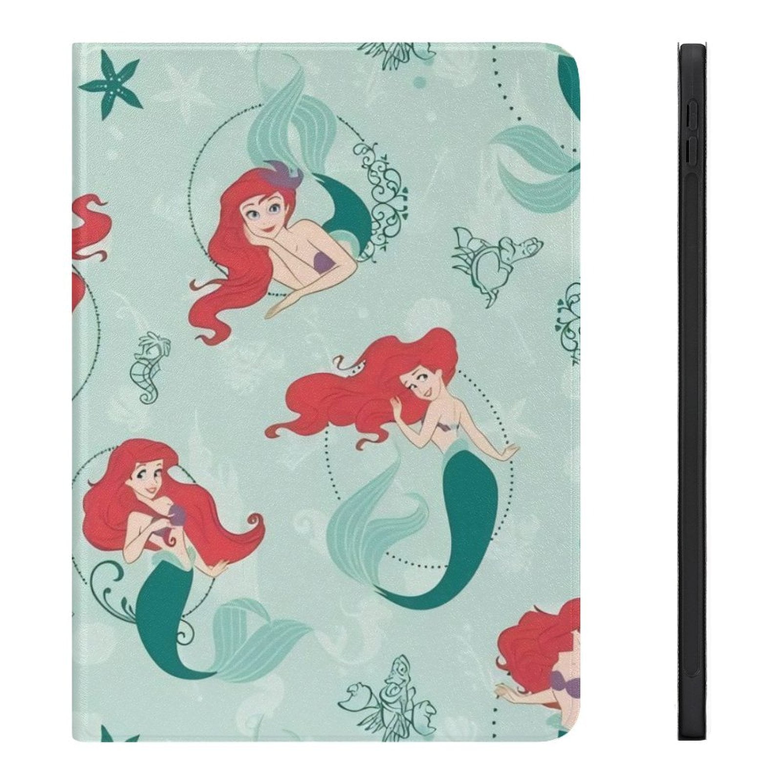 Little Mermaid The ipad pen slot case thin folding Smart case Soft TPU ...