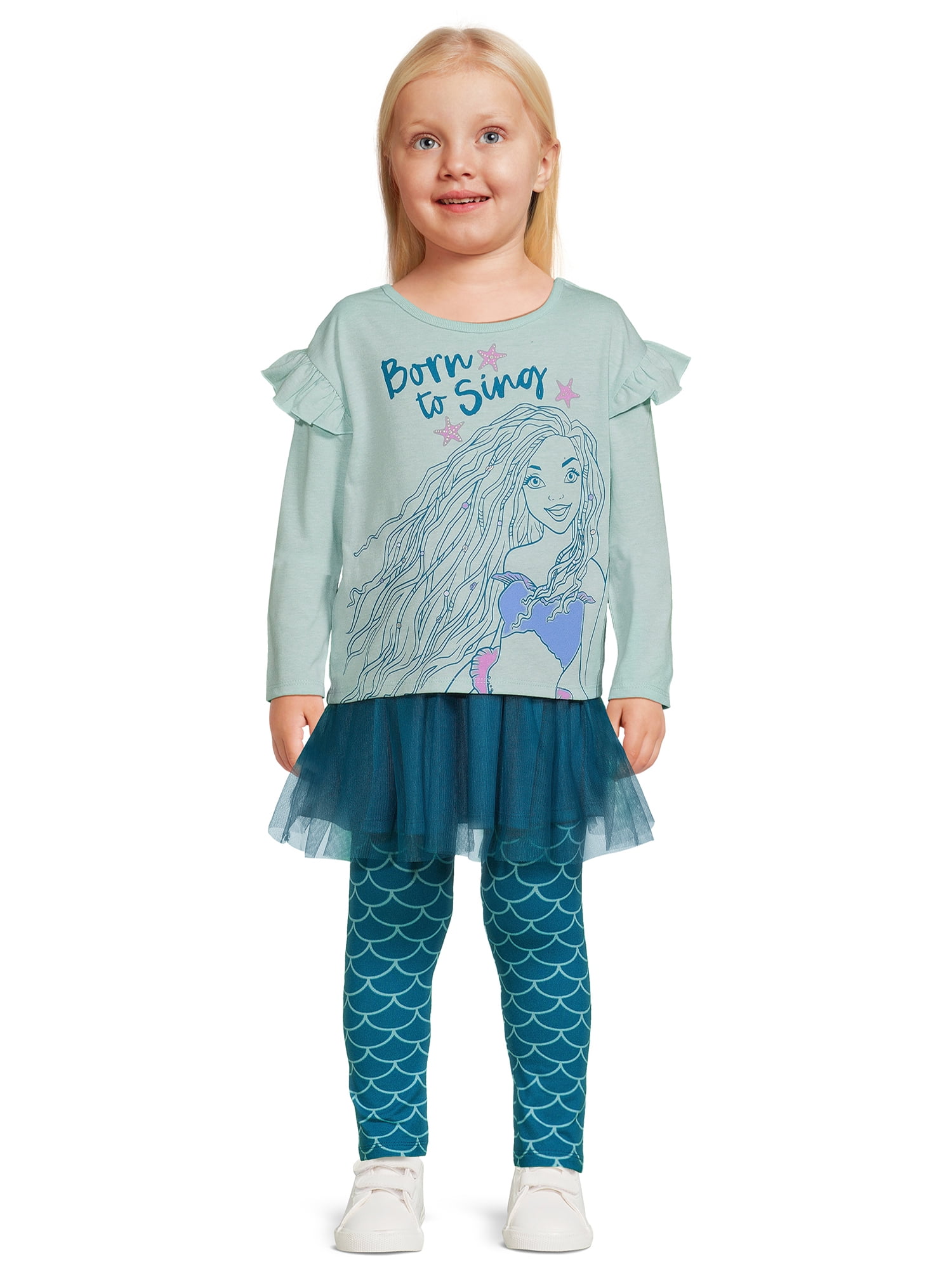 Little Mermaid Toddler Girl Role Play Set, 4-Piece, Sizes 2T-5T ...