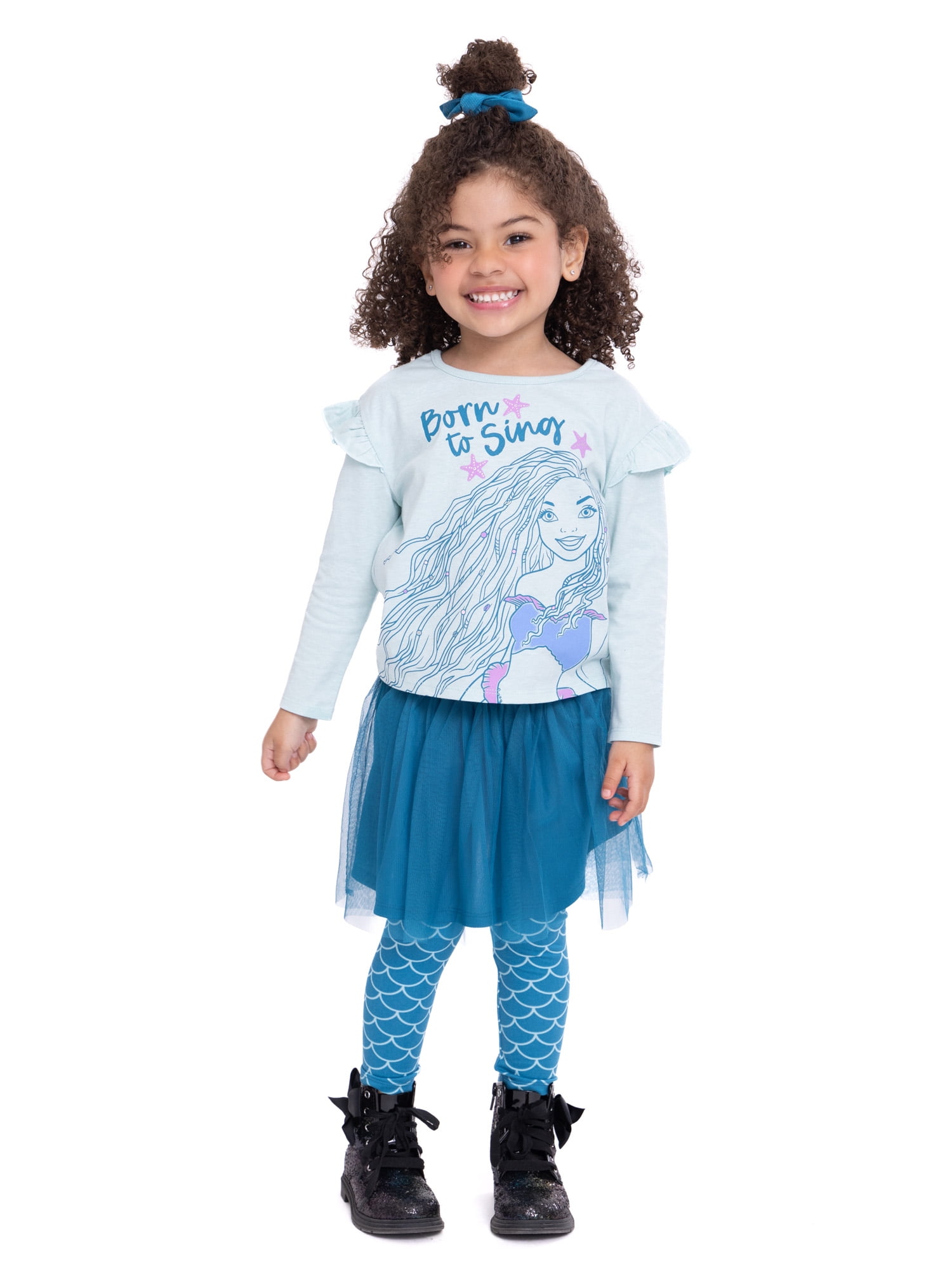 Little Mermaid Toddler Girl Role Play Set, 4-Piece, Sizes 2T-5T ...