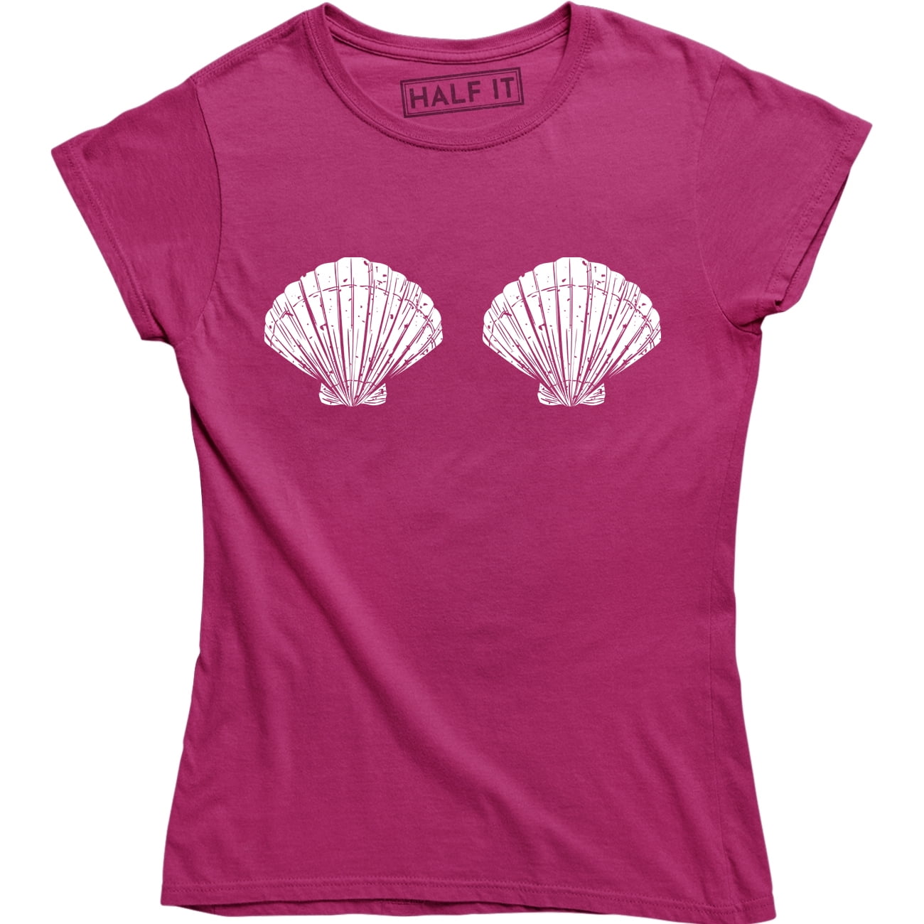 Little Mermaid Womens Seashell Printed Summer Shells Ladies Tee ...