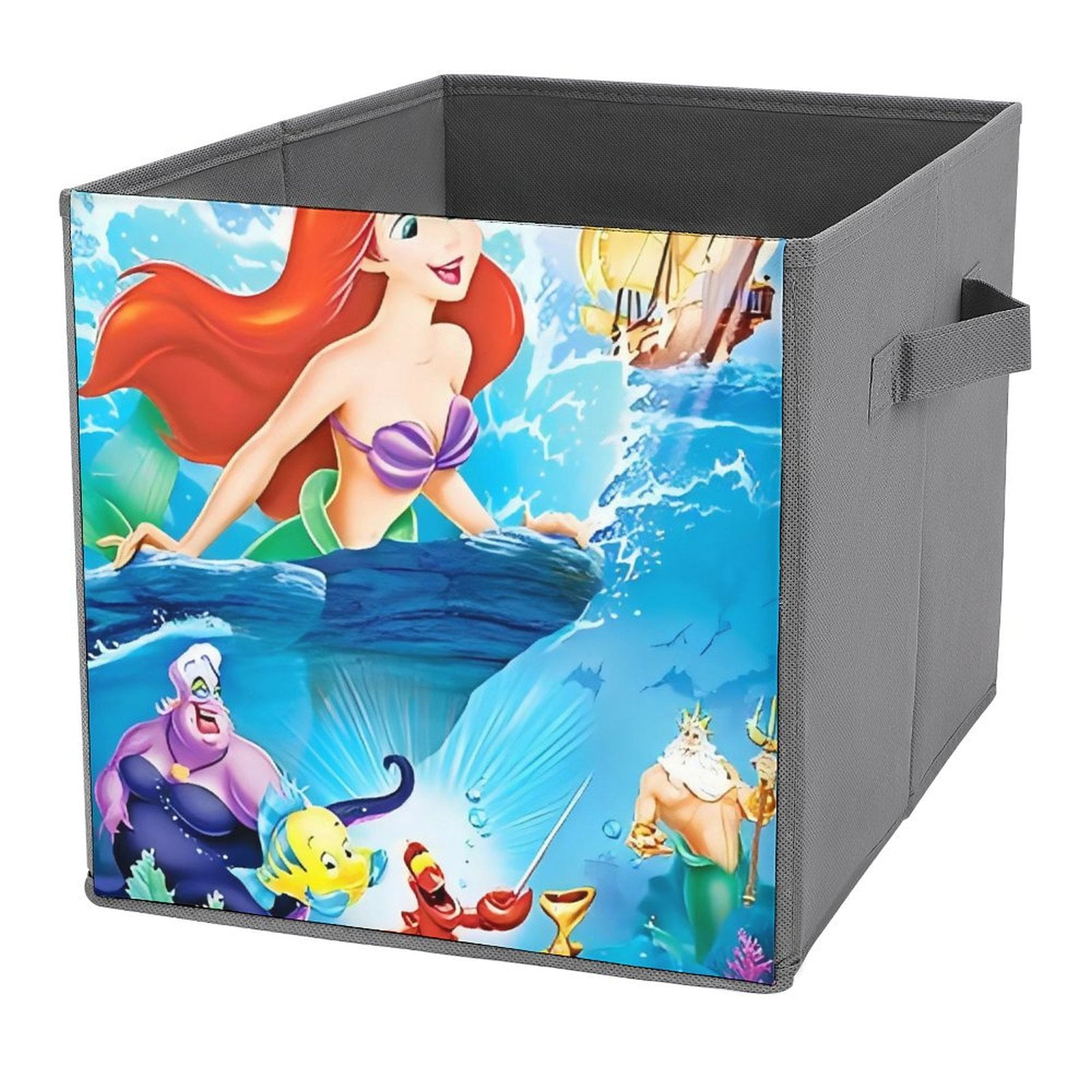 Little Mermaid toy storage box suitable for children's toys folding ...