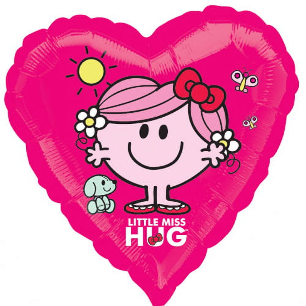 Little Miss Hug Heart Shaped Foil Mylar Balloon (1ct) - Walmart.com