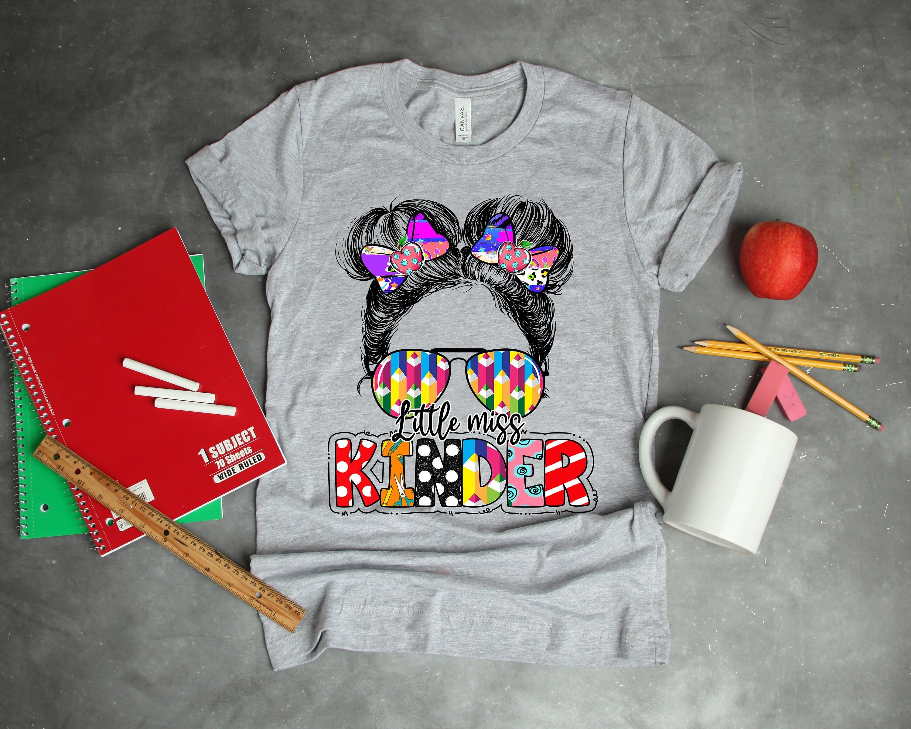 Little Miss Kinder Shirt Back To School Shirt Kindergarten Shirt ...