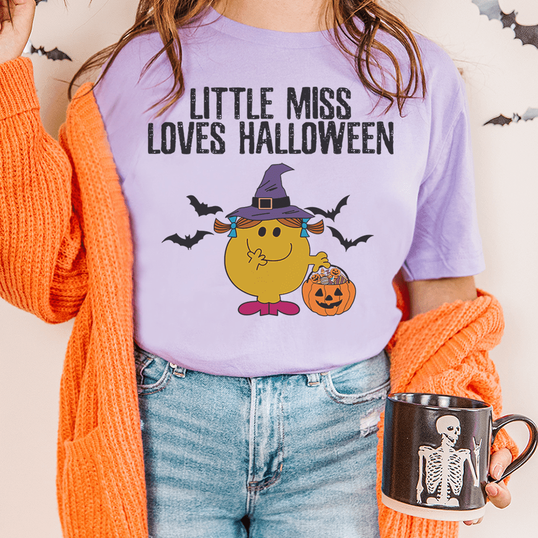 Little Miss Loves Halloween Tee Lilac S Peachy Sunday T-Shirt - Walmart.com
