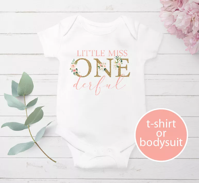 Little Miss Onederful 1St Birthday Bodysuit, First Birthday, Cake Smash ...