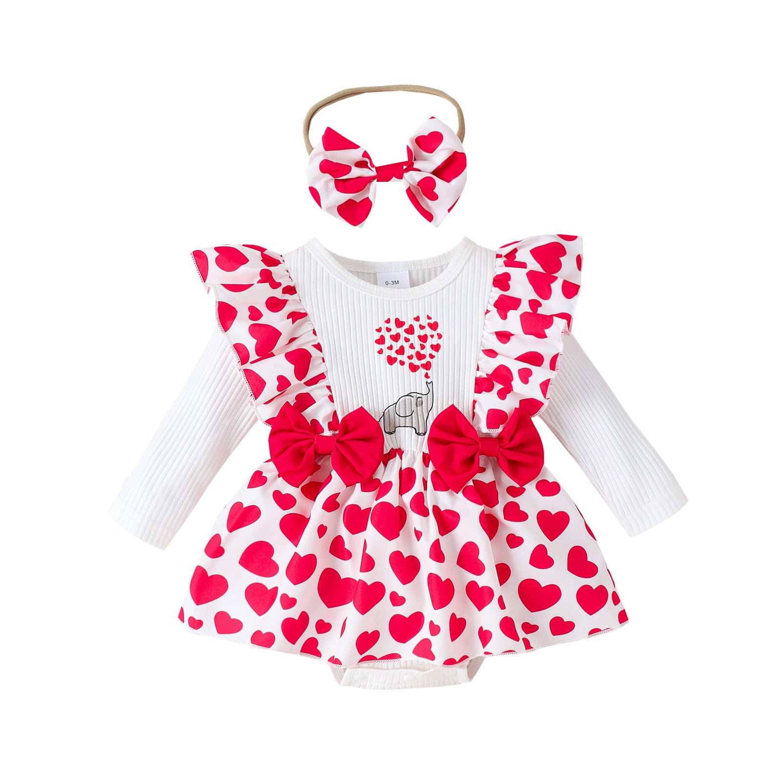 Little Miss Sassy Newborn My First Valentines Day Outfit Girl Long Sleeve Romper with Headband ...