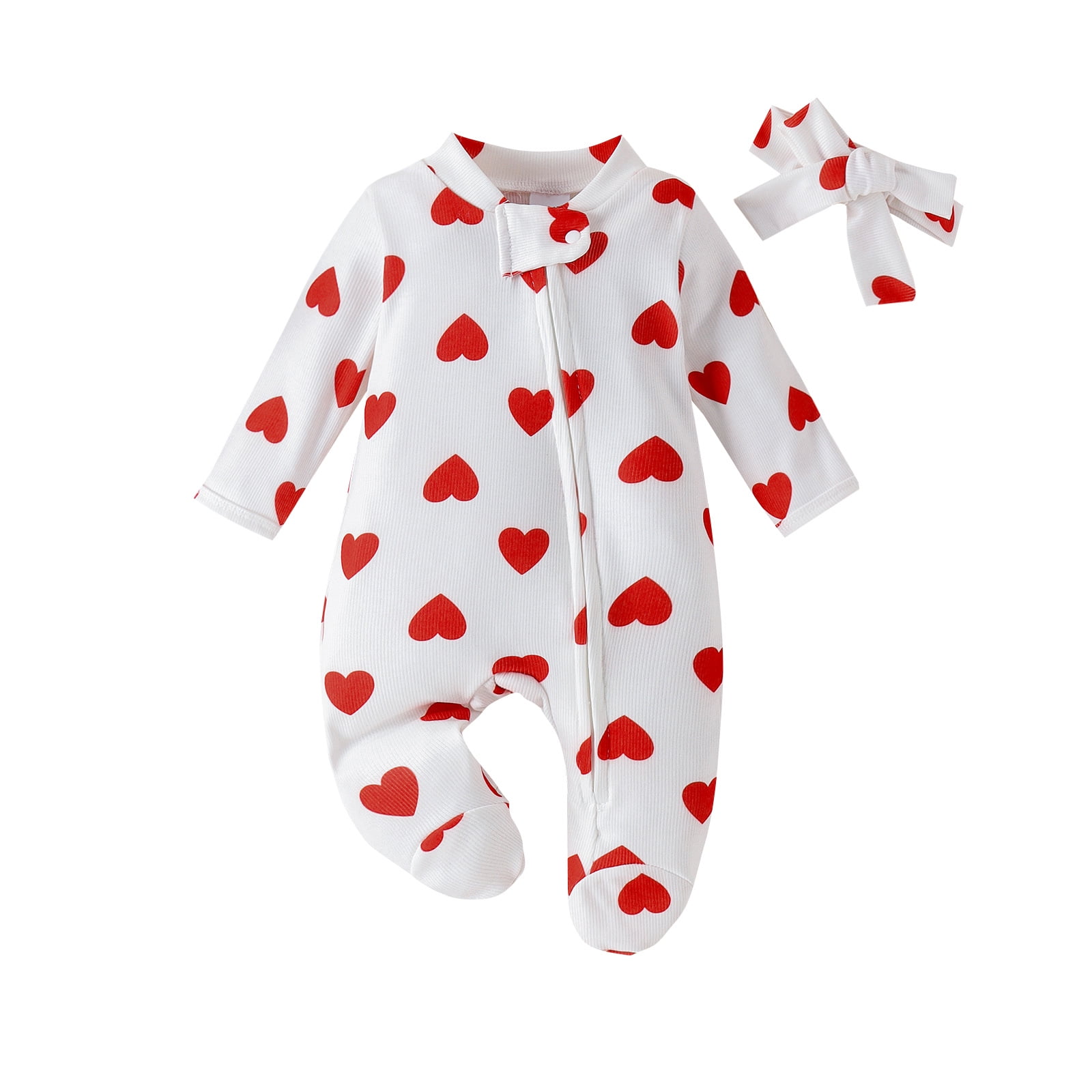 Little Miss Sassy Valentine's Day Newborn Baby Boy Girl Romper Outfit Baby Bodysuit Jumpsuit ...