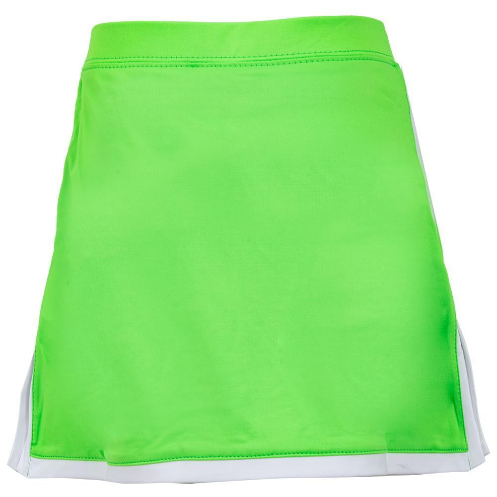 Girls' Border Tennis Skort Green and White Trim - Walmart.com