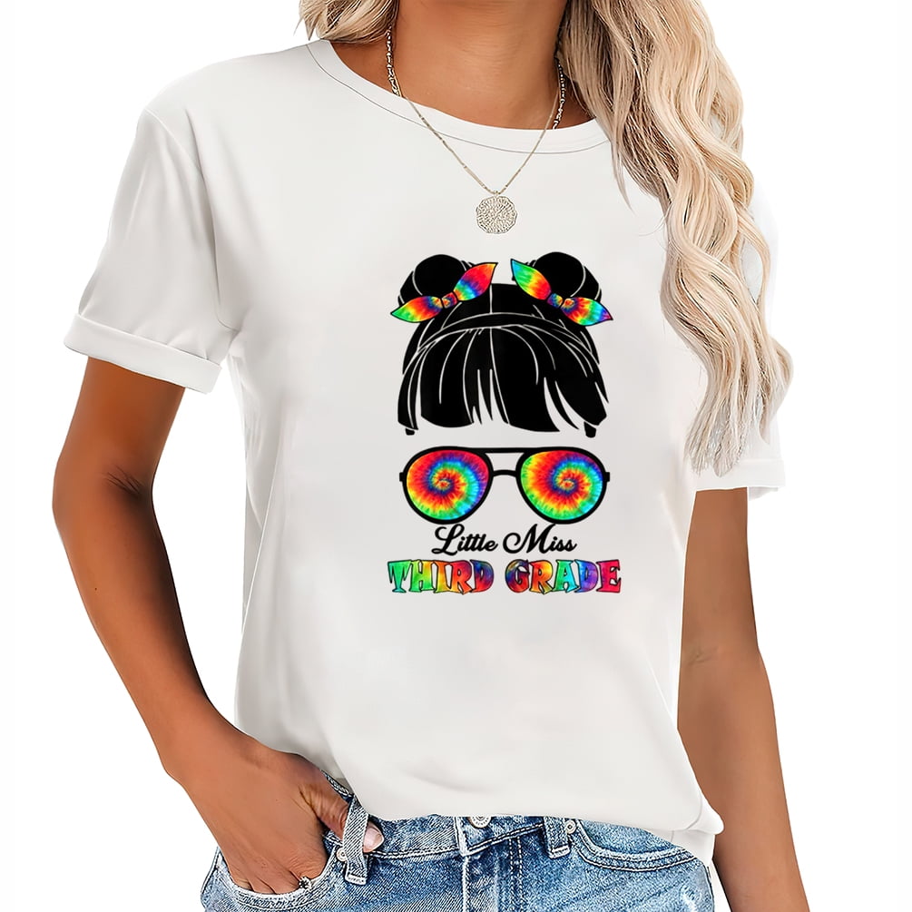 Little Miss Third Grade Girls Back To School Shirt 3rd Grade T-Shirt ...