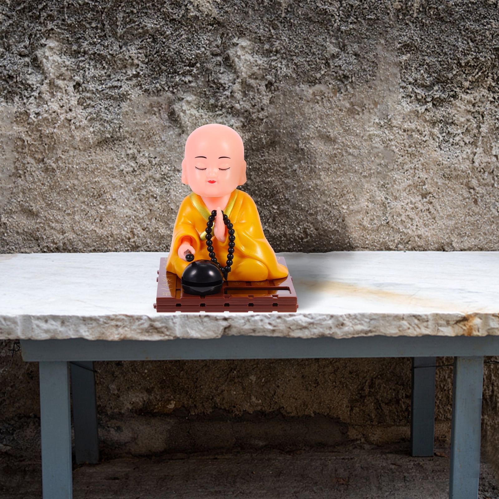 Little Monk Statues,1Pc Vivid Little Monk Ornament Adorable Car Monk ...