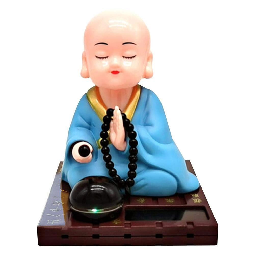 Little Monk Wooden Fish Decoration, Plastic, 9.5x7.5x7.5cm, Red/Yellow ...