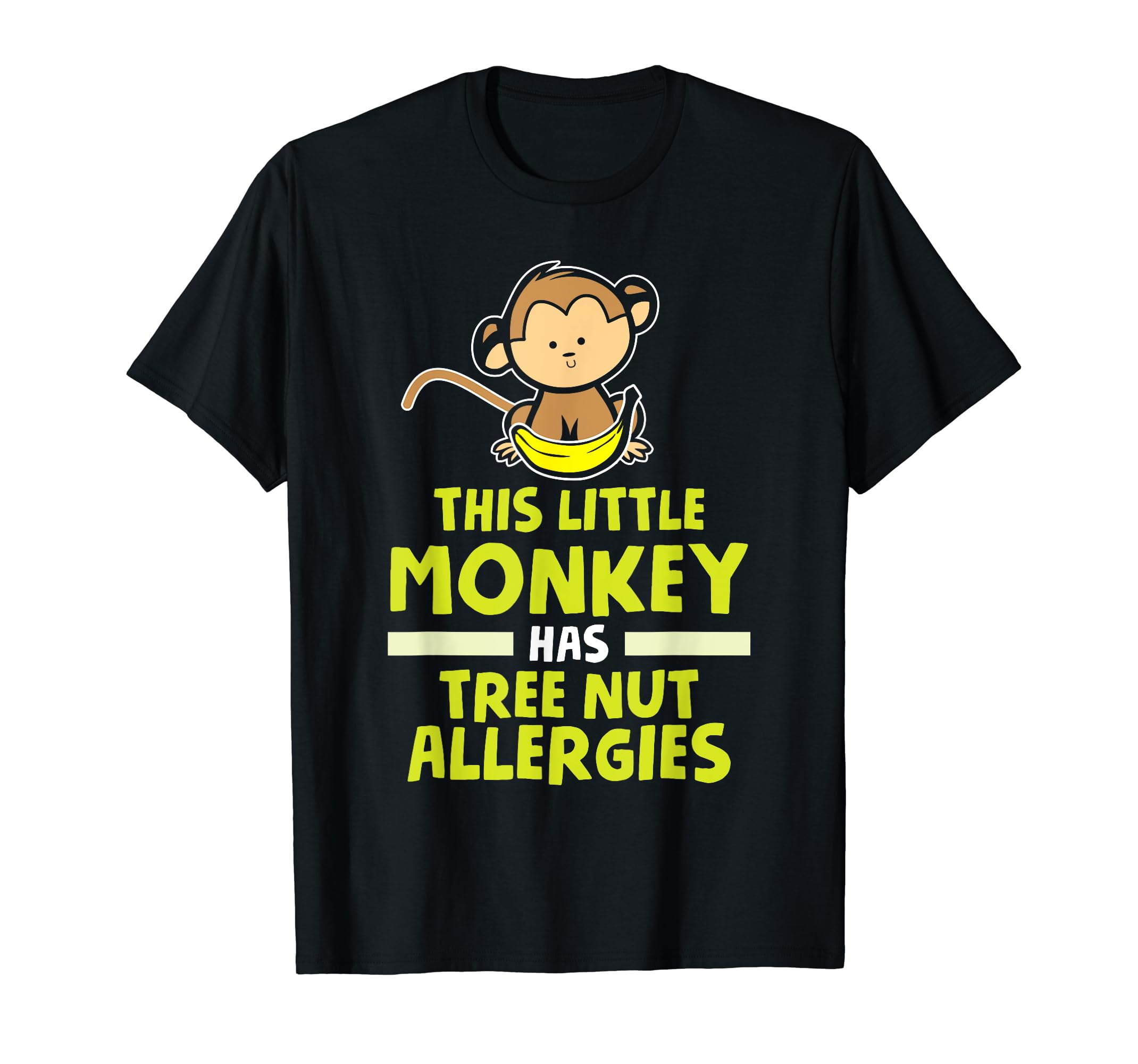 Little Monkey Has Tree Nut Allergies T-Shirt - Walmart.com