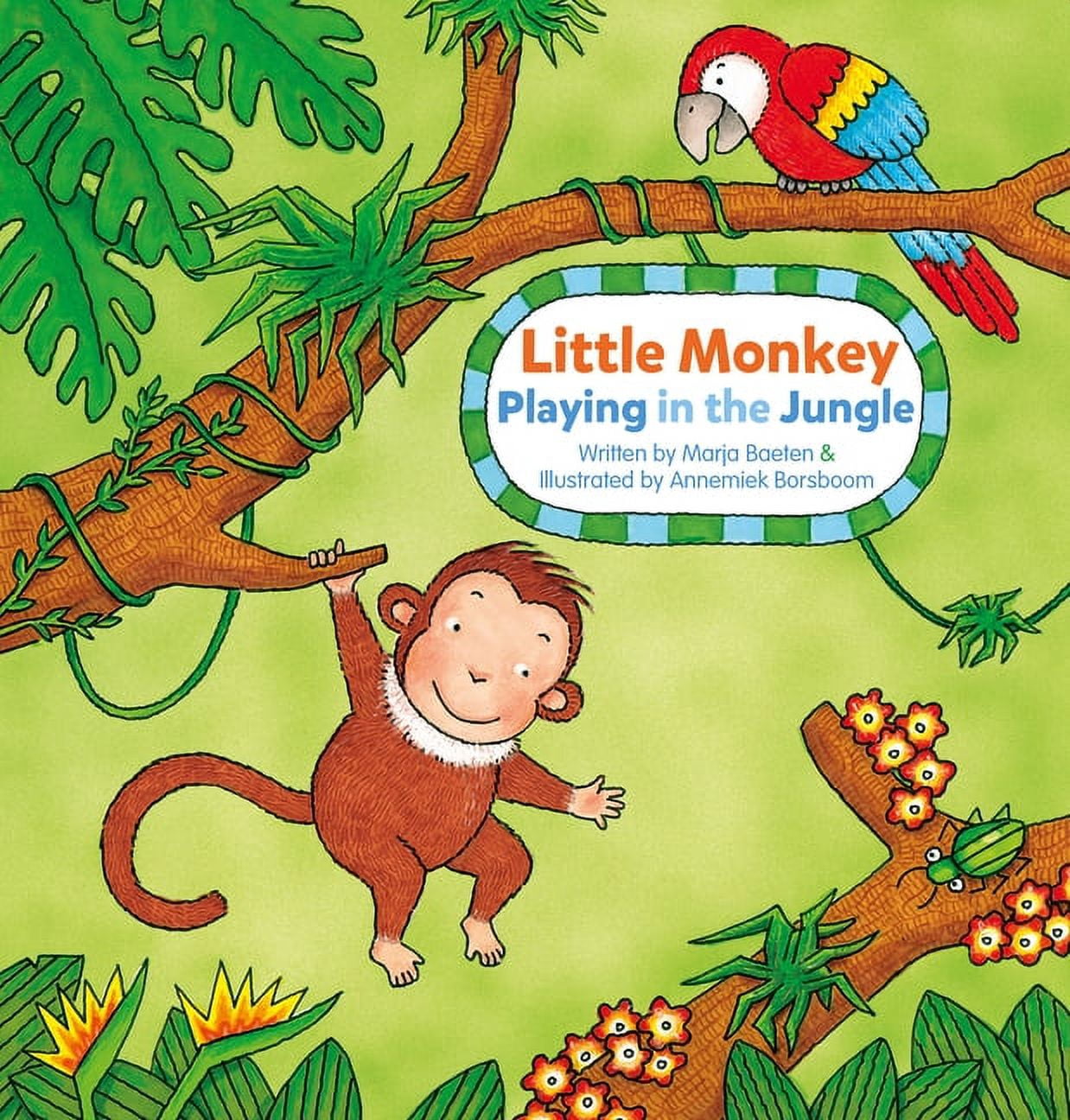 Little Monkey. Playing in the Jungle Marja Baeten (Board Book ...