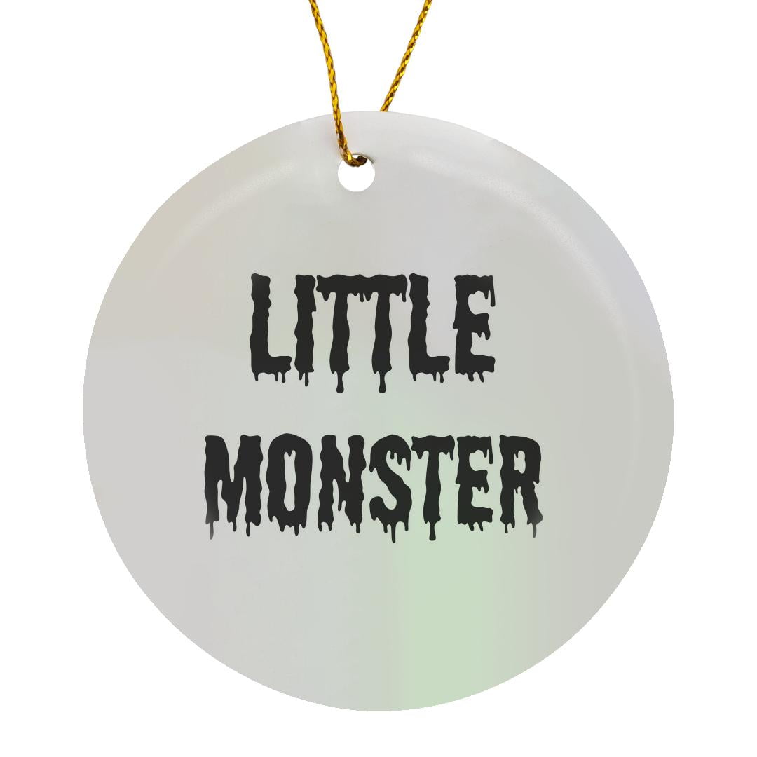 3drose, Little Monster. Black Drippy Lettering on a White Background ...