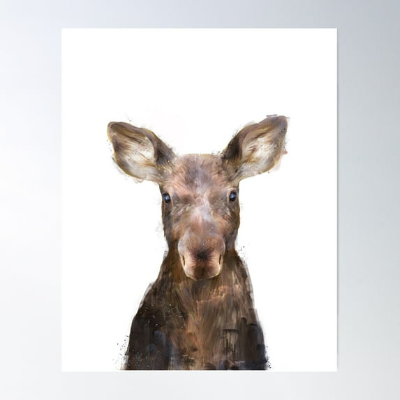 Little Moose Poster Wall Art, Modern Wall Decor For Living Room Bedroom ...
