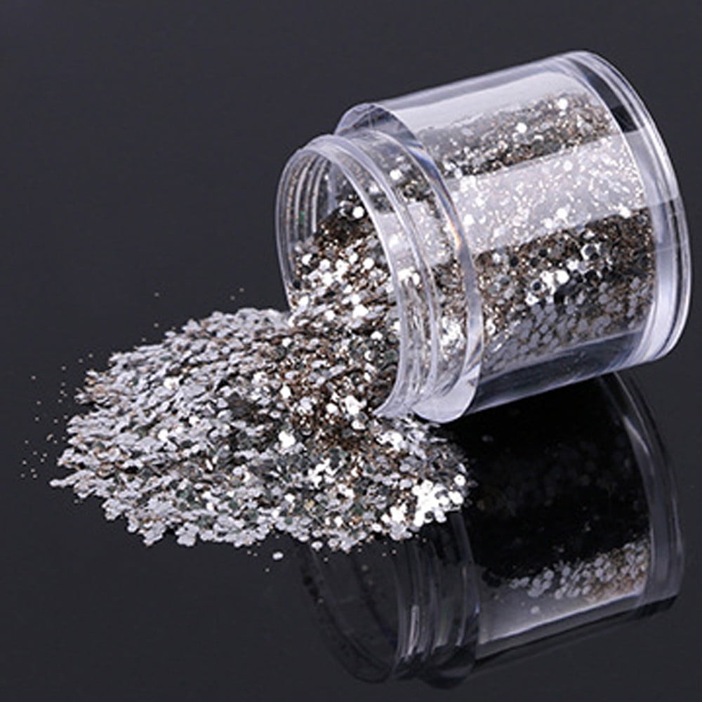 Little Nail Book 10g/Box Gold Sliver Nail Glitter Powder Shinning Nail ...