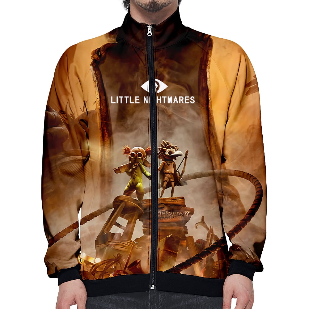 Little Nightmares Jacket Stand Collar Thin Coat of Men Hip Hop 3D Adult ...
