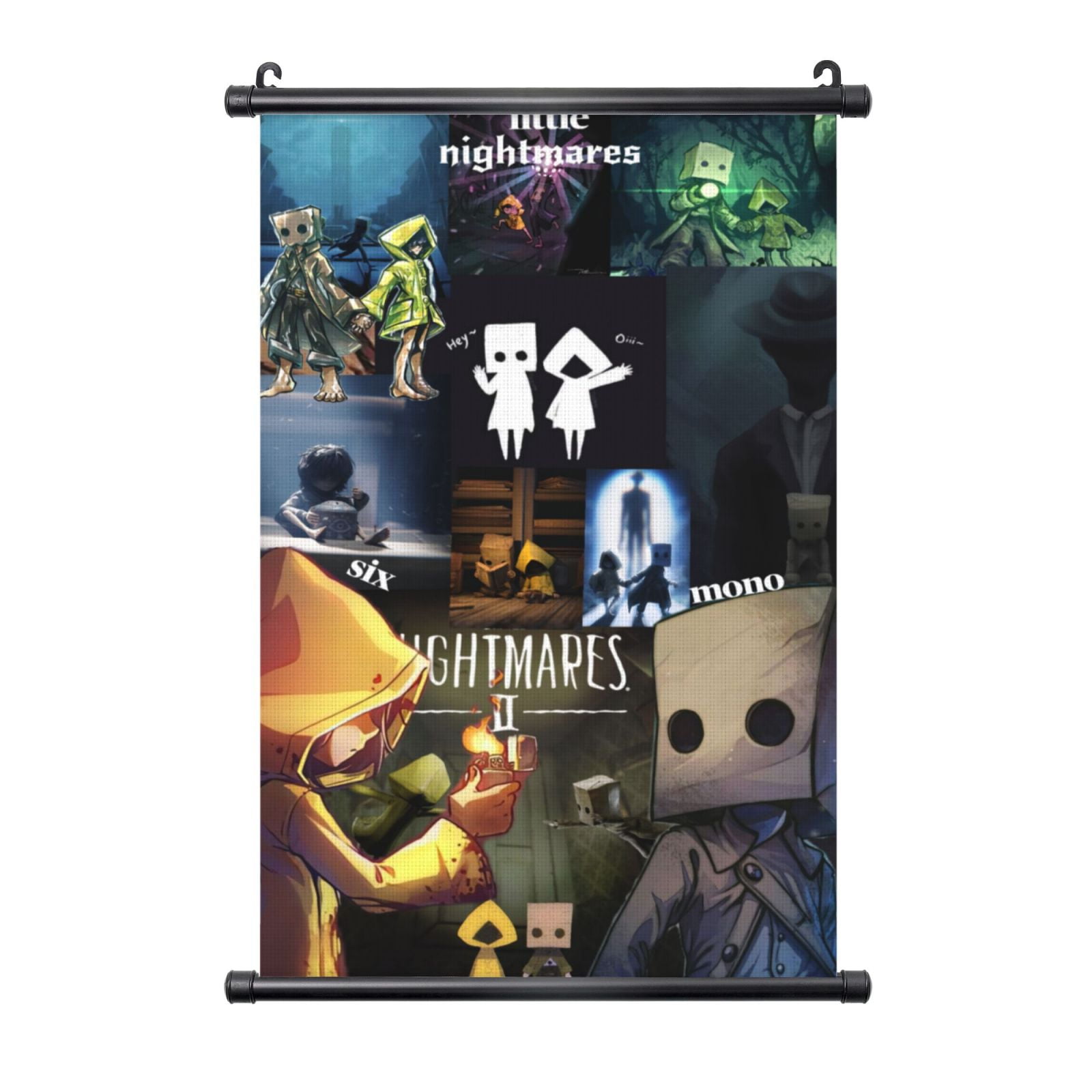 Little Nightmares Posters Wall Hanging Black Plastic Shaft Poster Home Decor Wall Art Aesthetic ...