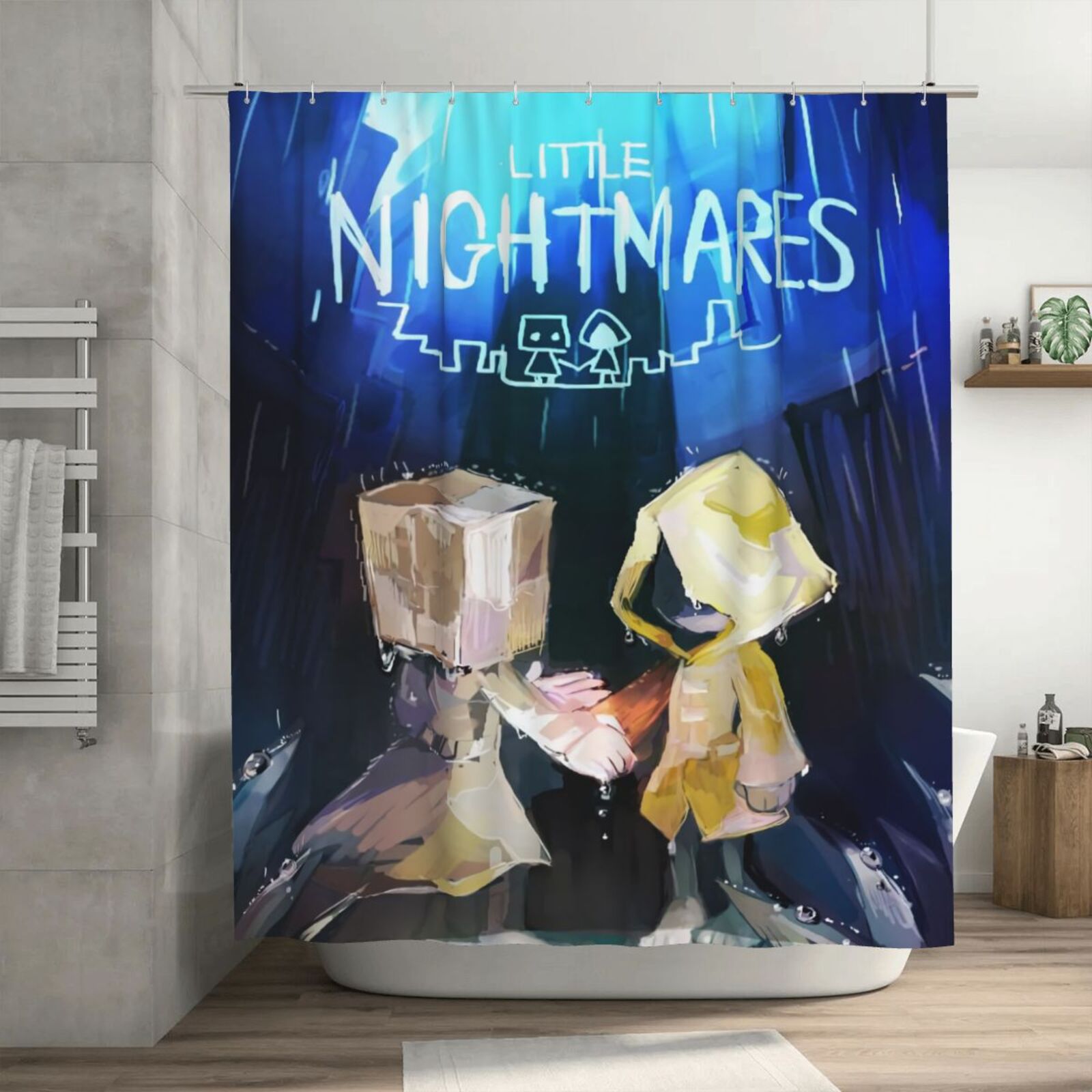 Little Nightmares Shower Curtain for Bathroom, Colorful Print Waterproof Shower Curtains Art ...
