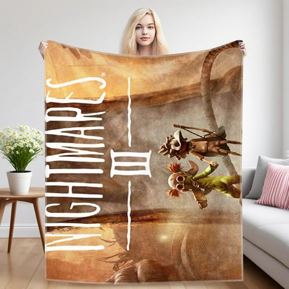 Little Nightmares Throw Blanket Merch Gifts Music Present Music Fans Bedroom Decorations 60"X80 ...